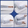 Amazon.com: HOMBYS Knee Pillow for Side Sleepers with Groove, Down ...