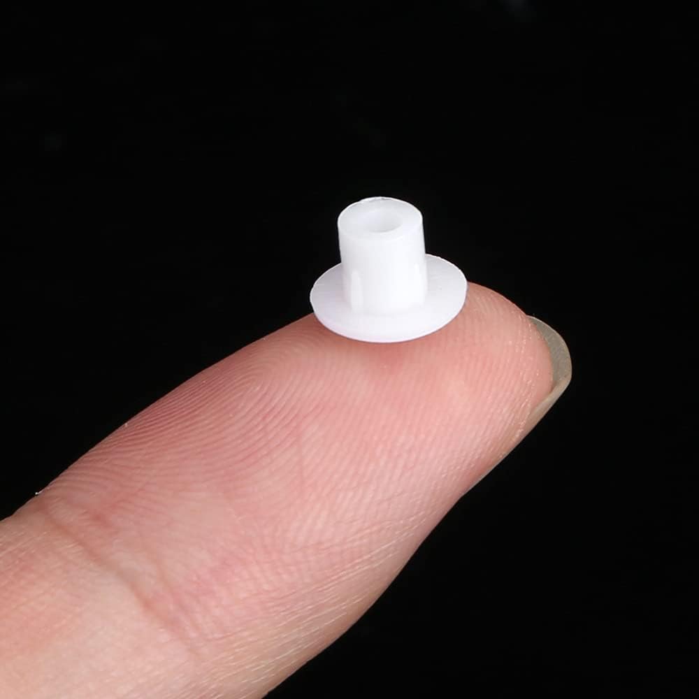 JaneYi 500 Pieces Plastic Hole Plugs 5mm Drill Hole Cover Caps Push-in ...