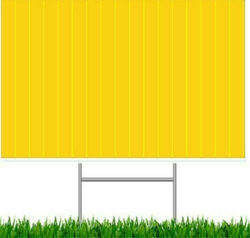 Advertising Signs 5 Pack of Yellow Yard Signs - Made with Tear-Proof ...