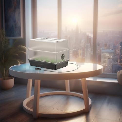 AC Infinity Heavy Duty 3mm Thick Humidity Dome Germination Kit with LED ...