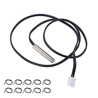 Temperature Sensor Cable, 10Pcs Easy To Carry Waterproof 10K NTC ...