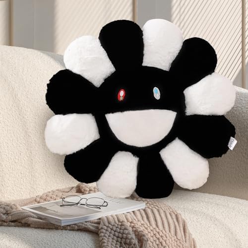 Amazon.com: SNEPOO Smile Face Plush Rainbow Pillow, Sunflower Indie ...