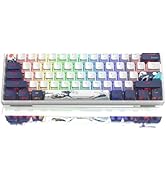 Amazon.com: Womier 75% Keyboard Wireless with QMK/VIA, WD75 Wood Gaming ...