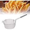 Amazon.com: Deep Fry Basket, Round Stainless Steel Drain Frying Basket ...