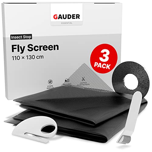 GAUDER Fly Screen (110 x 130 cm) | Fly Screen Door Mesh | Fly Screens ...