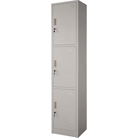 GUTSTARK Rack & Pack Locker Metalico 3 Puertas 180 X 34 X 39 Grande ...