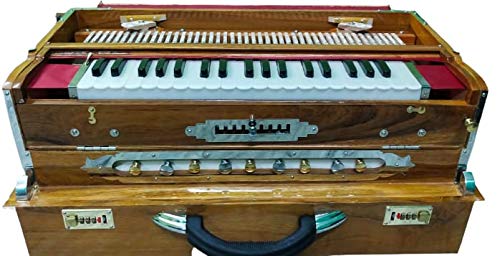 BIHAAN MUSIC HARMONIUM 3 3/4 OCTAVE 9 SCALE CHANGER BOX HARMONIUM WITH ...