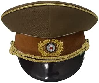 Amazon.com: Generic German Visor Cap General Wehrmacht WW2 Field Brown ...