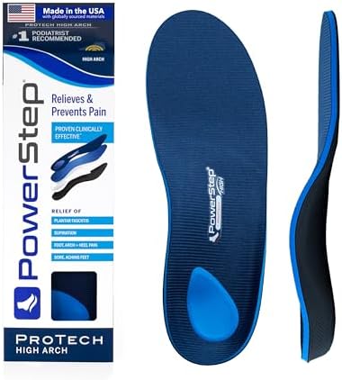 Amazon.com: PowerStep ProTech Full Length High Orthotic Insoles ...