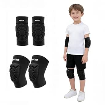 Amazon.com : EULANT Soft Elbow Pads and Knee Pads for Kids Basketball ...