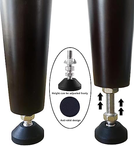 RHUAFET Set of 6 Adjustable Feet M8 x 40 mm Adjusting Screw M8 ...