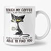 Amazon.com: Switzer Kreations Grumpy Cat Mug, Touch My Coffee I'll Slap ...