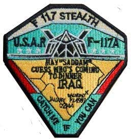Amazon.com: U.S.A.R F-117 Stealth Iraq Military Hook Loop Tactics ...