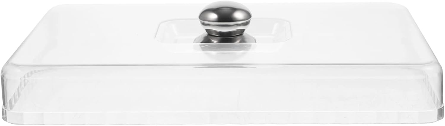 Amazon.com | Zerodeko Plastic Cake Dome Cake Cover Lid Clear Rectangle ...