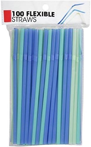 Amazon.com: Fiesta First 20 Premium Long Crazy Silly Straws for Kids ...