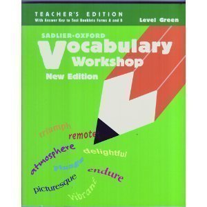 Vocabulary Workshop, Level Green, Teacher's Edition: 9780821503737 ...