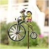 Amazon.com: Vintage Bicycle Metal Wind Spinner- Metal Funny Frog Riding ...