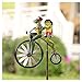 Amazon.com: Vintage Bicycle Metal Wind Spinner- Metal Funny Frog Riding ...