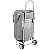 Amazon.com: Amazon Basics Rolling Laundry Hamper Cart Converts into ...
