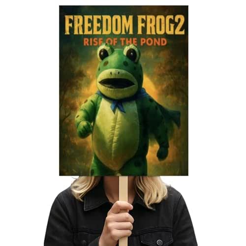 Amazon.com: P0rtLand Frog Protest Sign, Resist Frog Meme Sign ...