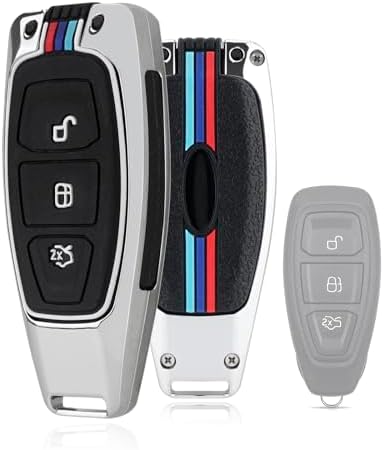 Zinc Alloy Car Key Fob Cover For Ford Fiesta Focus Kuga Grand S-Max C ...