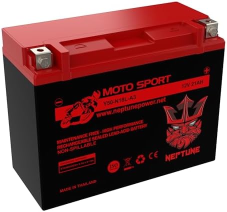 Amazon.com: Neptune Power Products Brand Y50-N18L-A3 12 V 21 AH 350 CCA ...