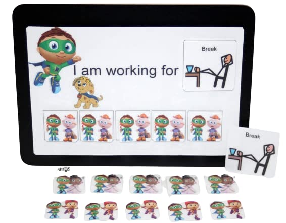 Amazon.com: Character Token Reward Boards Behavior Great Reinforcer for ...