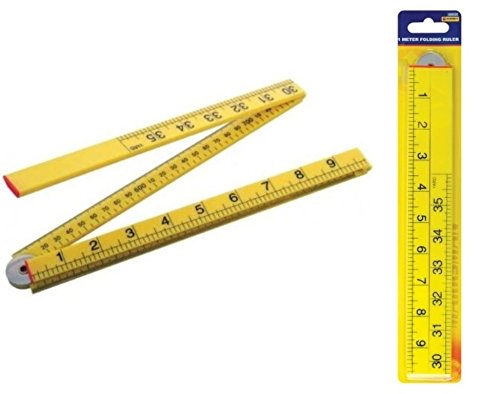 1 metre folding ruler measuring tool metric markings imperial long ...