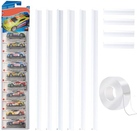 Amazon.com: 4 PCS Model Car Display Case Wall Mount Holds Up to 40 Cars ...