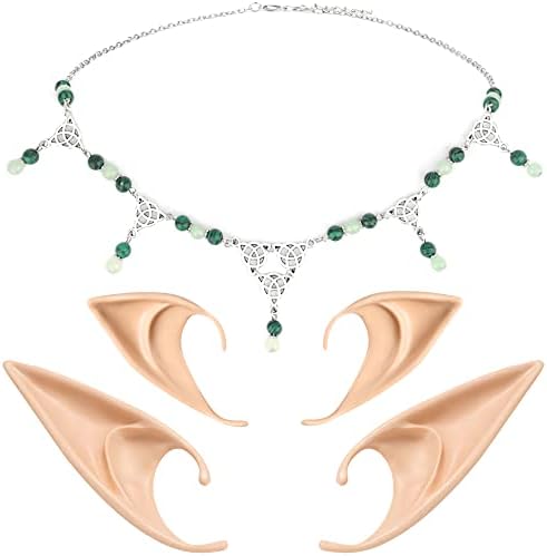 Amazon.com: FRESHME Elf Ears with Celtic Headpiece - 2 Pairs Fairy Ears ...