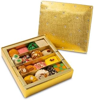 Amazon.com : Sukhadia's Indian Sweets Gift, Festive Gold Box with ...