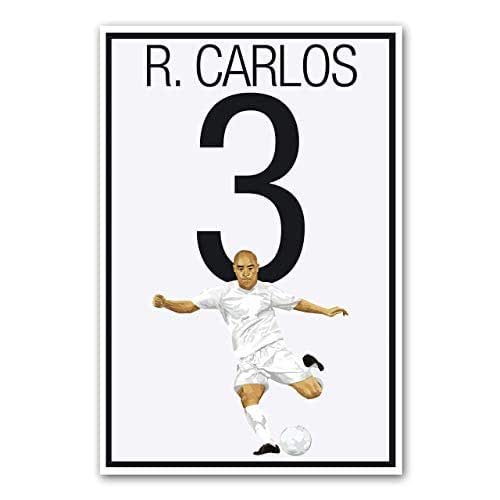 Amazon.com: Roberto Carlos Poster - Real Madrid Art : Home & Kitchen