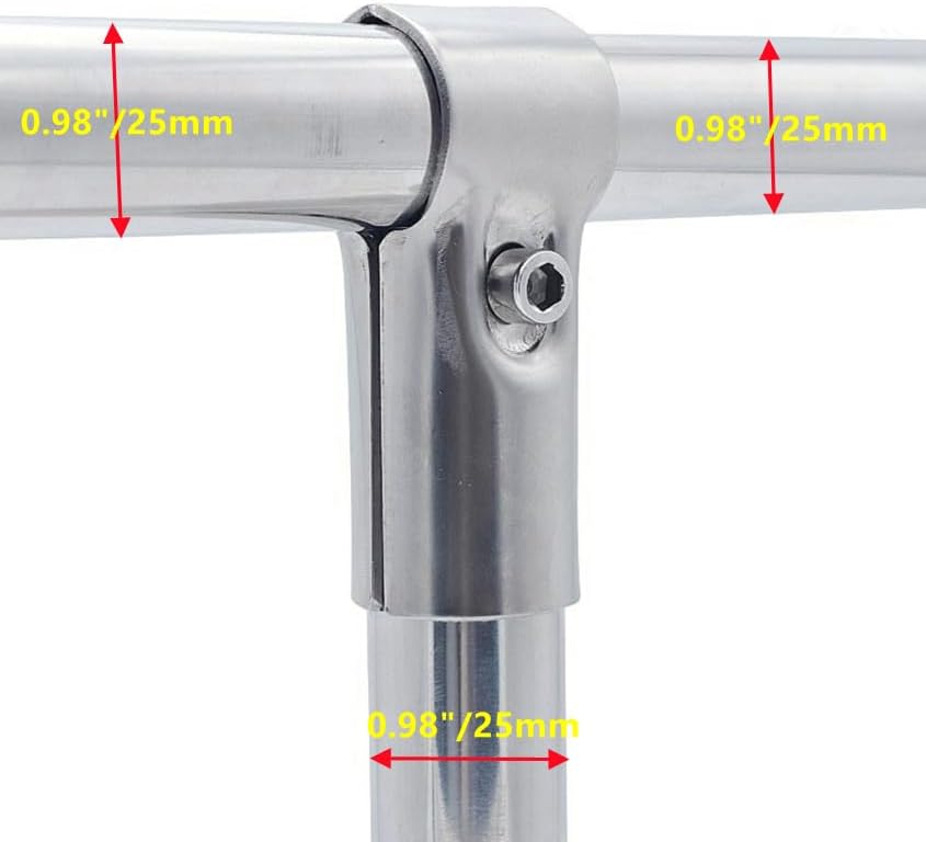 6 Sets of Panel T Clamps,Fine Pipe Connector Pipe Clamps,End Clamps,for ...