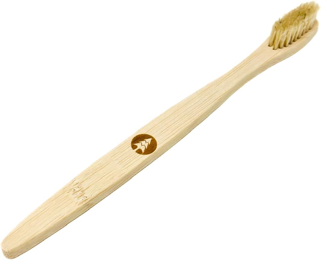Amazon.com: MEEDS Natural Boar Bristle Bamboo Toothbrush, 1 Count (Pack ...