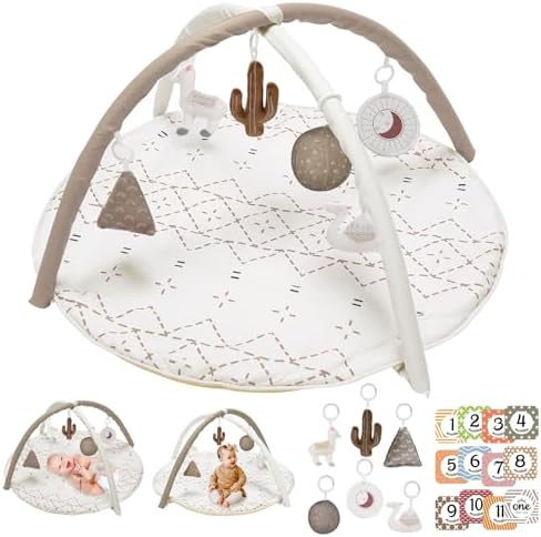 Amazon.com : Little Dove Tummy Time Mat with 6 Toys, Macrame Baby Play ...