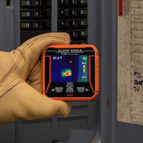 Klein Tools TI250 Rechargeable Thermal Imaging Camera, Camera Displays ...