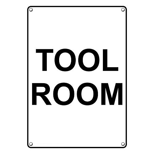 Weatherproof Plastic Vertical Tool Room Sign with English Text: Amazon ...