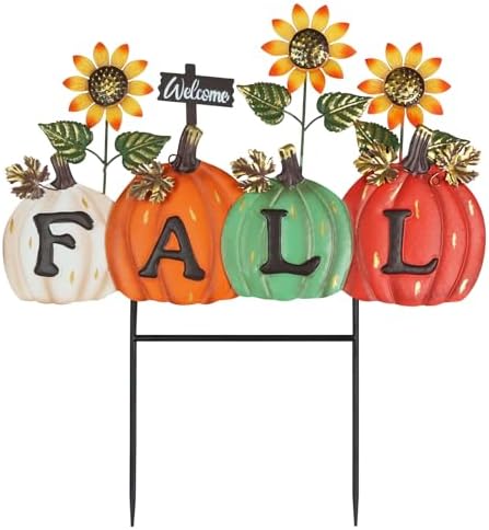 Amazon.com: YEAHOME Fall Decorations Outdoor, Fall Letter Pumpkin ...