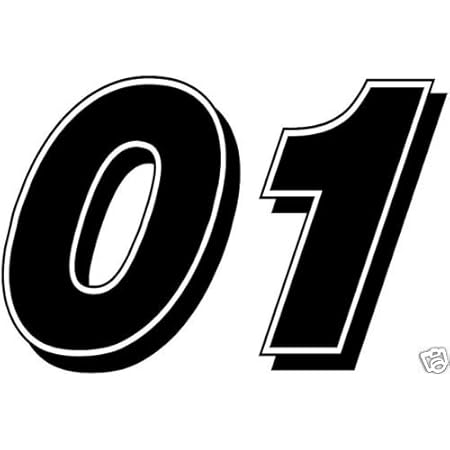 Stock Car,Rally Car Racing Door Numbers Stickers/Decals: Amazon.co.uk ...