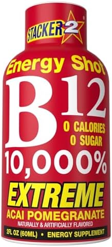 Amazon.com : Stacker 2 Vitamin B Complex B12 B6 B3 Liquid Energy Shots ...