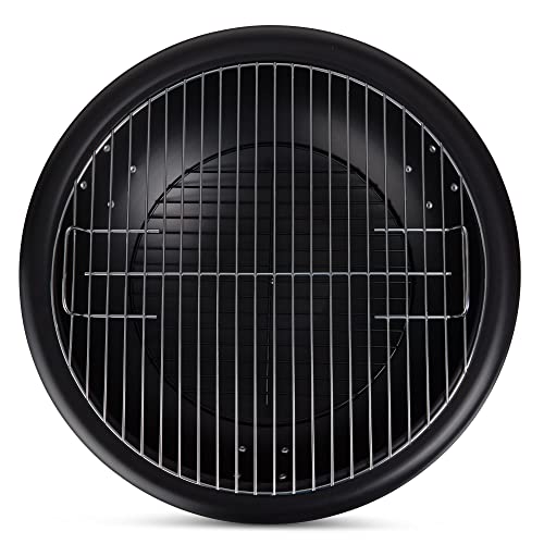 BURNACE Round Firepit inc Fold Legs BBQ Brazier Outdoor Patio Wood ...