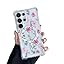 Amazon.com: DEFBSC Magnetic Case for Samsung Galaxy S22 Ultra [Work with Magsafe] Clear Floral ...