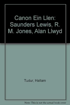 Amazon.com: Canon Ein Llen (Welsh Edition): 9780708321140: Tudur Hallam ...