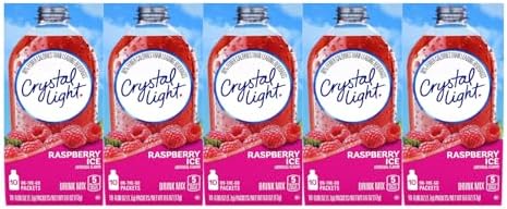 Amazon.com : Crystal Light On The Go Raspberry Ice Drink Mix, 10-Packet ...