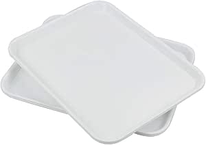 Amazon.com | Nesmilers Plastic Fast Food Trays, Cafeteria Trays, 4 Pack ...