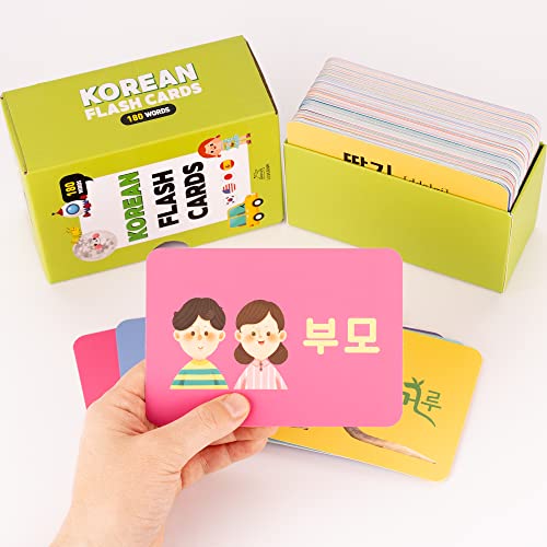Snapklik.com : Korean Word Flashcards For Beginners Hangul Flash Cards ...