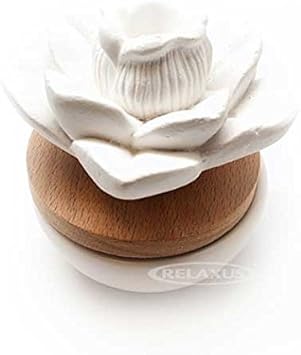 Amazon.com: Relaxus Lotus Flower Ceramic Aroma Diffuser : Health ...