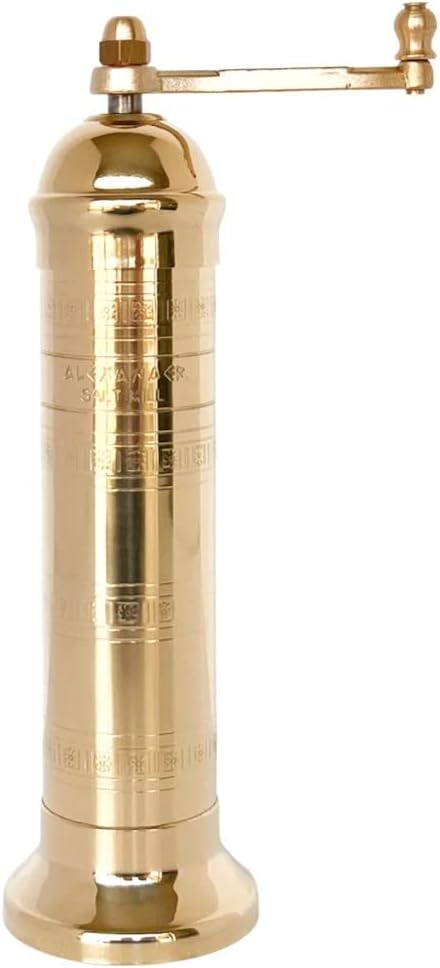 Amazon.com: The Original European Salt and Pepper Mill 8” Brass Salt ...