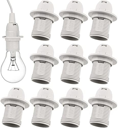 Excefore E14 Lamp Holder, 10 Pieces Screw Lamp Holder Light Bulb ...