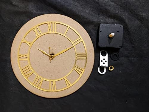 Buy RAKA DIY MDF Round Wall Clock - 14 in.8mm with MDF Numbers DIAL and ...
